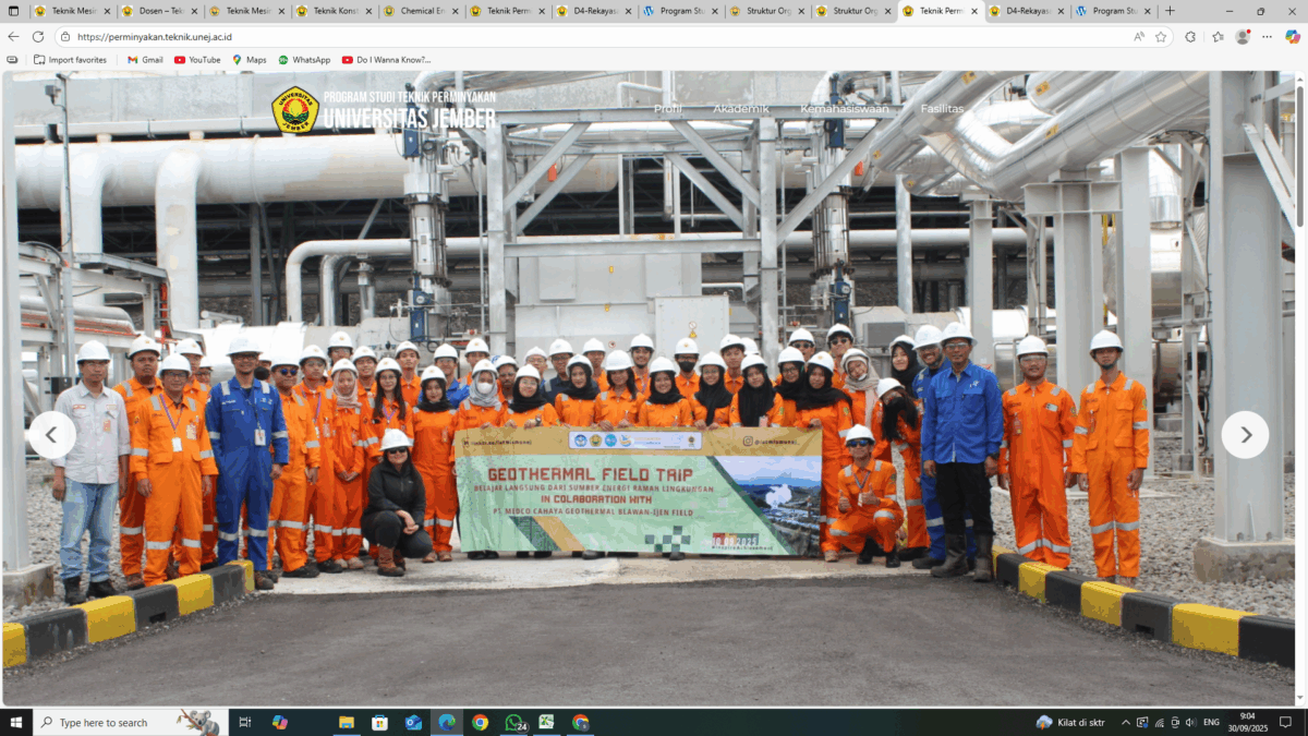 S1 Teknik Perminyakan – Teknik Mesin -Universitas Jember